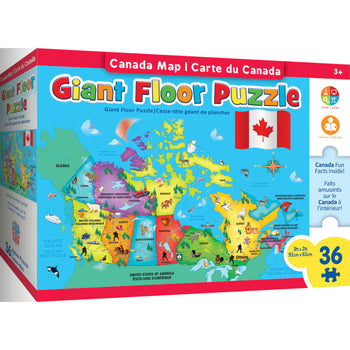 Masterpieces Puzzle Company - Carte de Canada casse-tête de sol de 36 ...