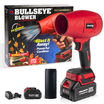 Bullseye - Souffleur d'air sans fil rechargeable de 20 V pour feuilles ...
