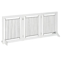 PawHut - Barrière pour animaux autoportante - pliable avec 2 pieds de ...