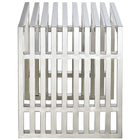 Modway - Gridiron Bancs Ensemble de 2 - Argent | bureauengros.com