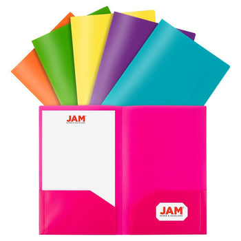 JAM Paper - Chemises plastiques à 2 pochettes - format légal ...