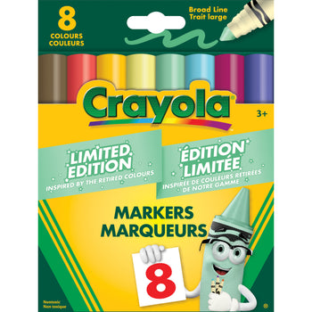 Crayola - Marqueurs à trait large édition limitée - Paquet de 8 ...
