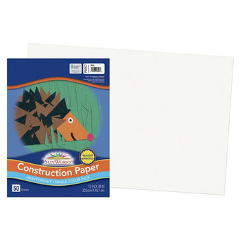 Prang - Papier construction, blanc, 12 po x 18 po, 50 feuilles ...