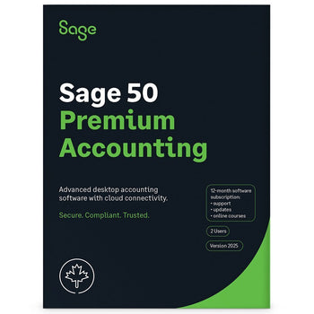 Sage - 50 2025 Comptabilité Canada Premium CSRT - 2 appareils ...