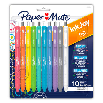 Paper Mate - Stylos brillants InkJoy Rétractable - pointe moyenne (0 ...