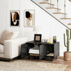 PawHut - Boîte de rangement pour litière de chat, table d’appoint avec ...