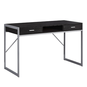 Monarch Specialties - 7366 Bureau 48 po L - Espresso/Metal Argent ...
