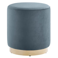 Modway - Tilden Velours rond de performance de 16" Rembourré Ottoman ...