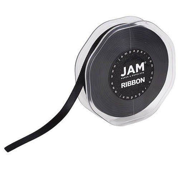 JAM Paper - Ruban de satin double face - 3/8" de large x 25 m - Noir ...