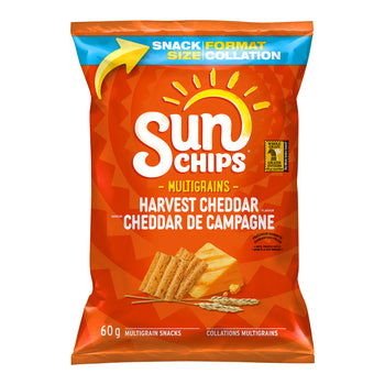 SunChips Cheddar de Campagne Collations Multigrains - 60g - Paquet de ...
