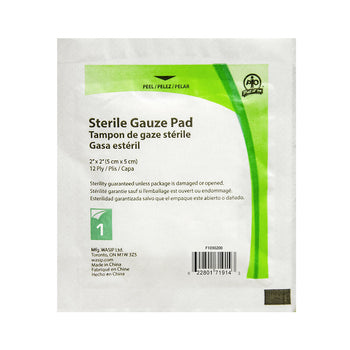 Wasip - Tampons de gaze - 5cm x 5cm - Paquet de 100 | bureauengros.com