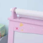 Qaba - Chevalet d’art en bois 3 en 1 pour enfants avec rouleau de ...