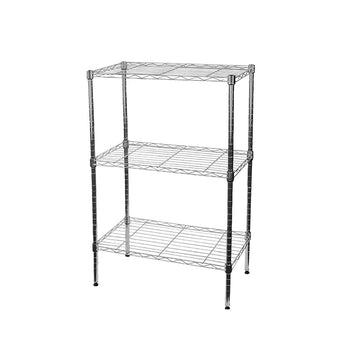 Futech Tablette métallique à 3 niveaux, 23 "lx 12, 5" px 38 "h, Chrome ...