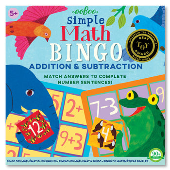 eeBoo Jeu de bingo mathématique simple / Addition et soustraction ...