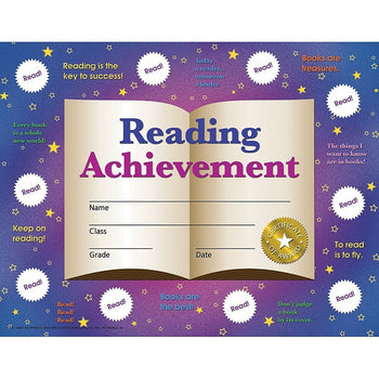 Flipside - Certificats de lecture « Reading Achievement », paquet de 90 ...