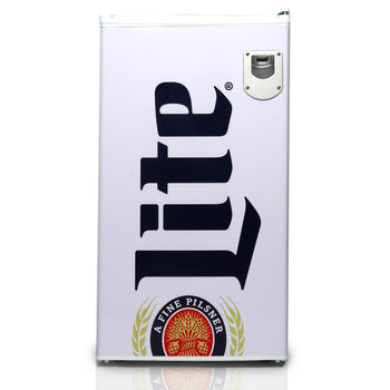 Miller Lite - Refrigerateur compact avec ouvre-bouteille, 3,2 pi3 (90 L ...