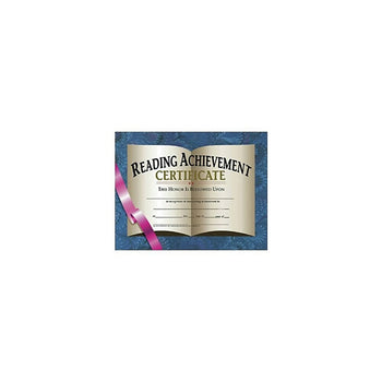 Certificat de réussite en lecture Hayes Blue Border, 8 1/2" x 11 ...