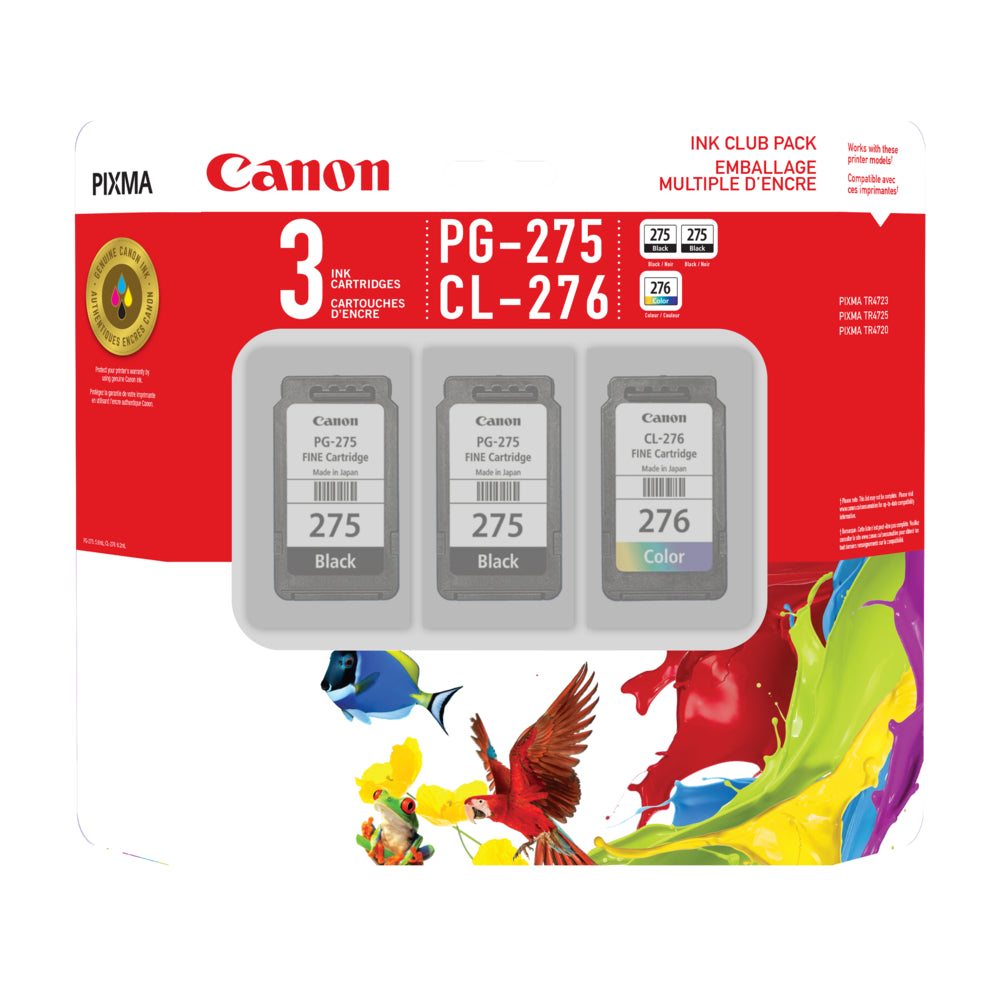 Canon - Emballage économique double de cartouches d'encre PG-275 et de cartouches d'encre CL-276 ...