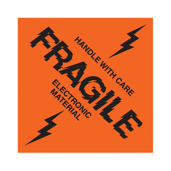 SPC - Étiquette Adhésive "Fragile Electronic Material" - 3 po x 3 po ...