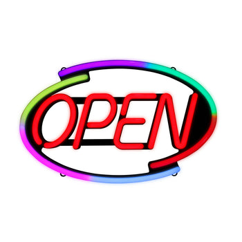 Pro-Lite "Open" Bold Led Sign - Assorted Colours | bureauengros.com