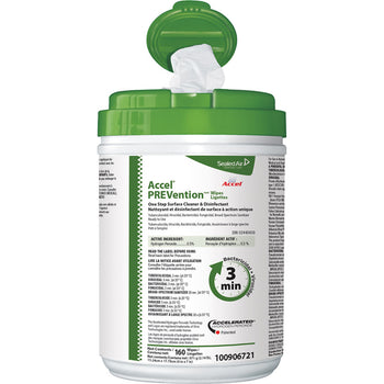 Lingettes Diversey Accel PREVention - 160 lingettes | bureauengros.com