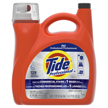 Tide - Détergent à lessive Professional, 129 brassées | bureauengros.com