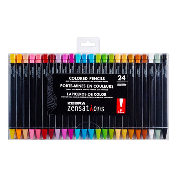 Zebra - Crayons de couleur mécaniques Zensations - 2,0 mm - Couleurs ...